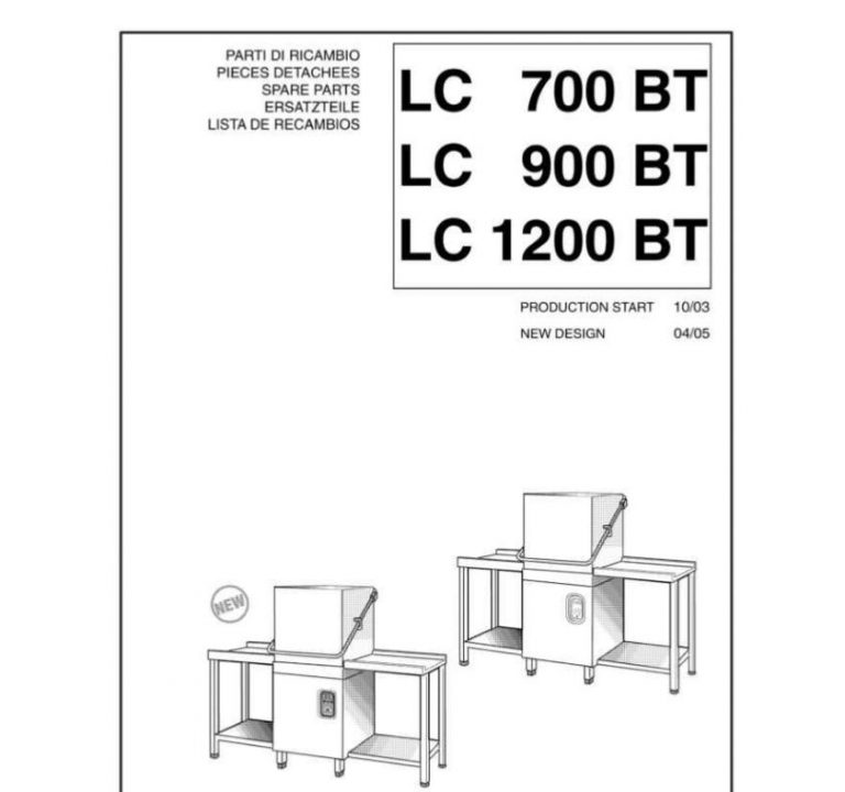 COMENDA LC700BT LC900BT LC1200BT EXPLODED VIEW - Foodservice Equipment ...