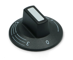 FESU0878-EGO CONTROL KNOB 0-3 50MM 6MM SHAFT