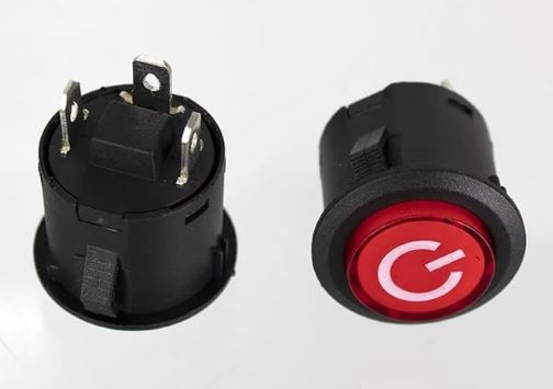 FESU0998 RED PUSH ROUND PUSH BUTTON LATCHING SWITCH 16A 240V ...
